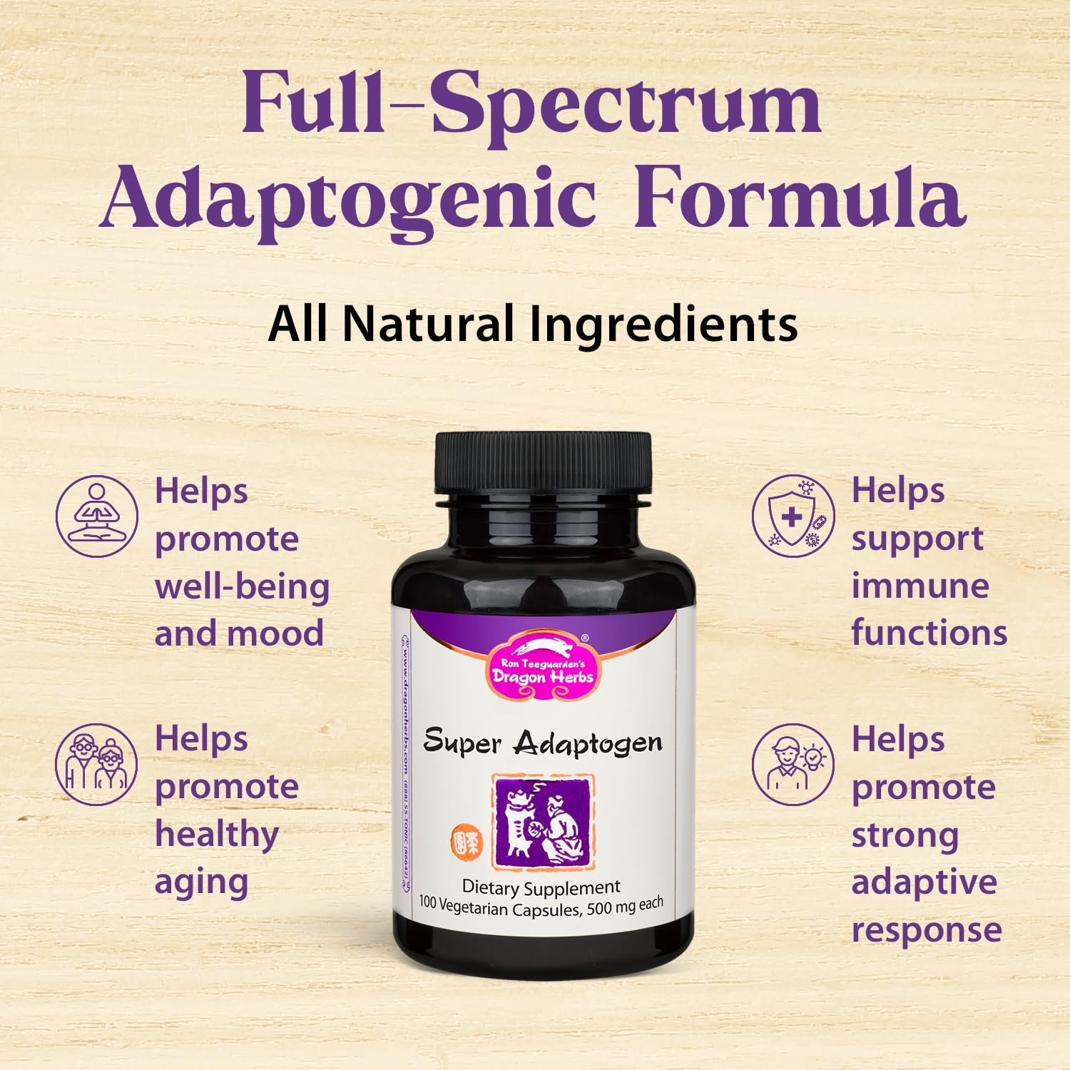 500 mg Super Adaptogen capsules