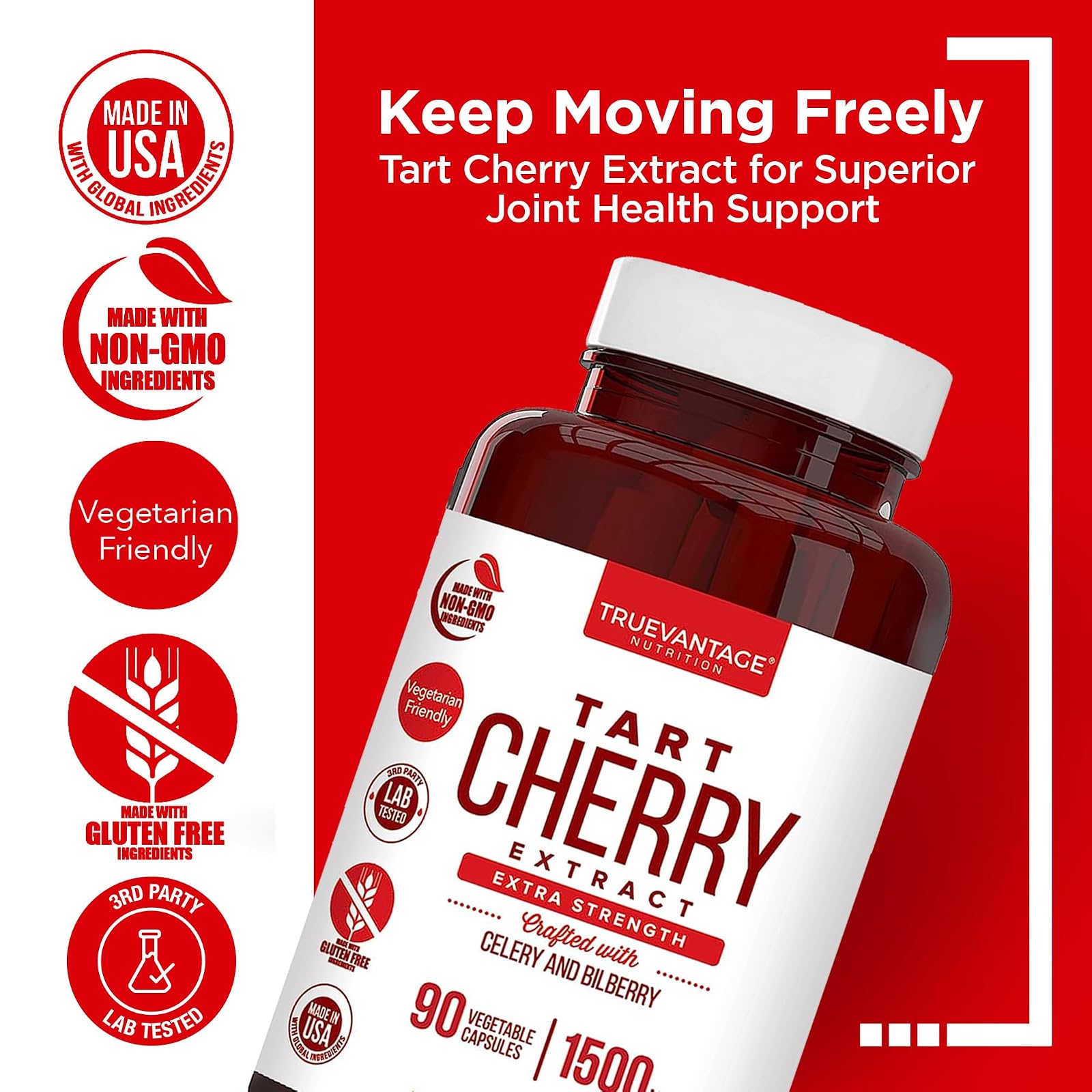 500 mg Tart Cherry Extract for wellness