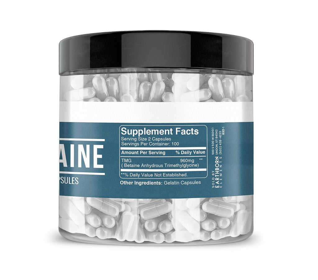 500 mg TMG Betaine Anhydrous dosage