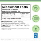 500 mg TUDCA capsules for detox
