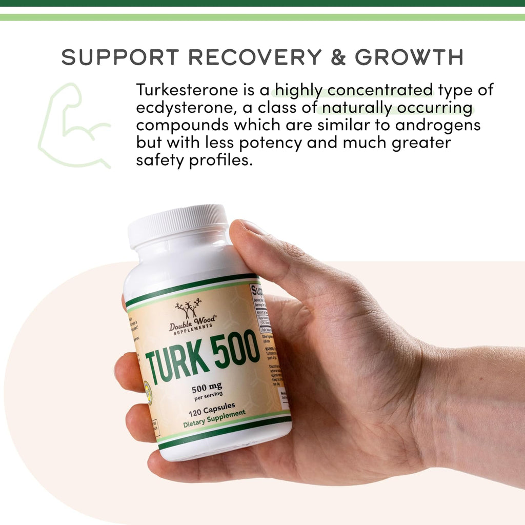 500 mg Turkesterone capsules for wellness