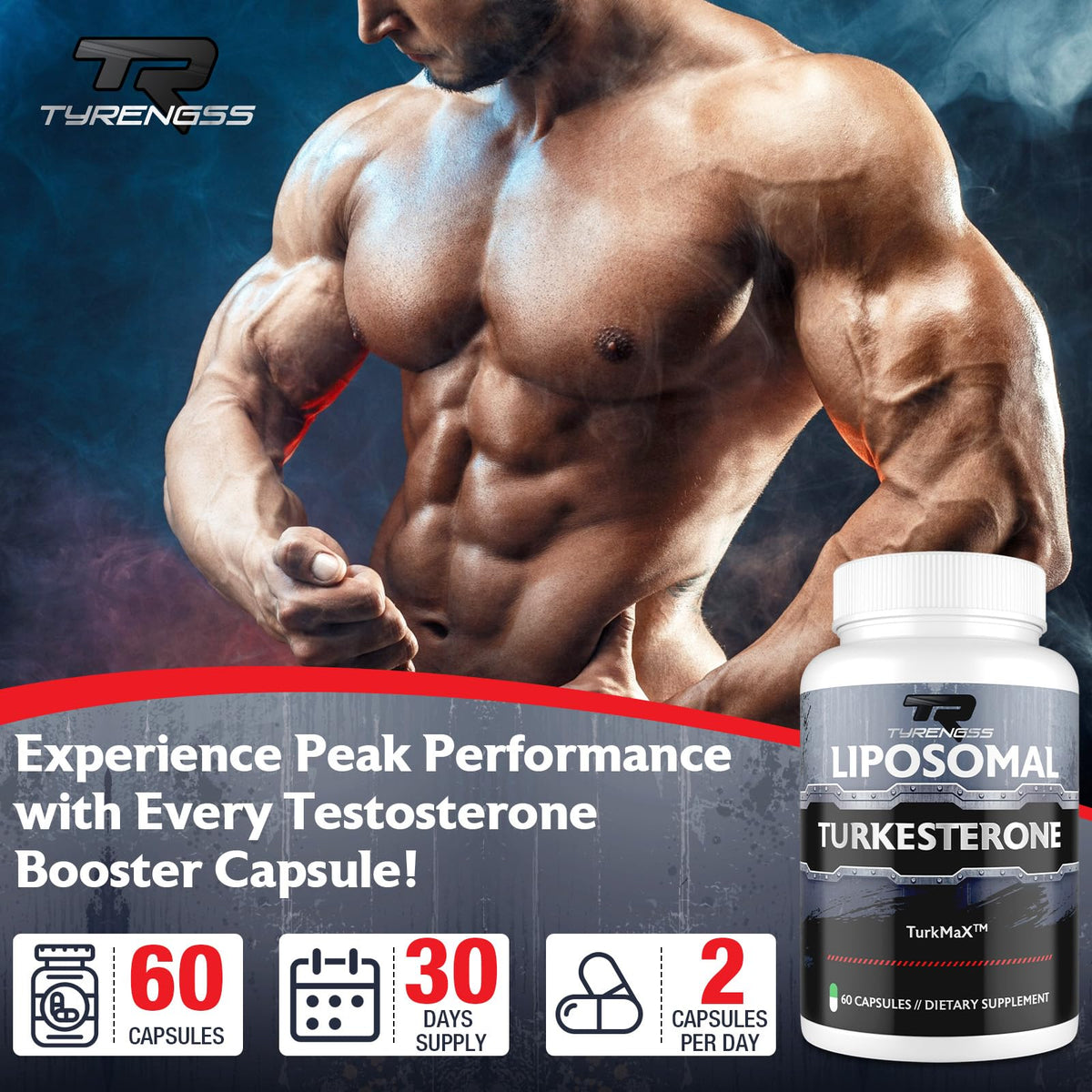 500 mg Turkesterone capsules for wellness