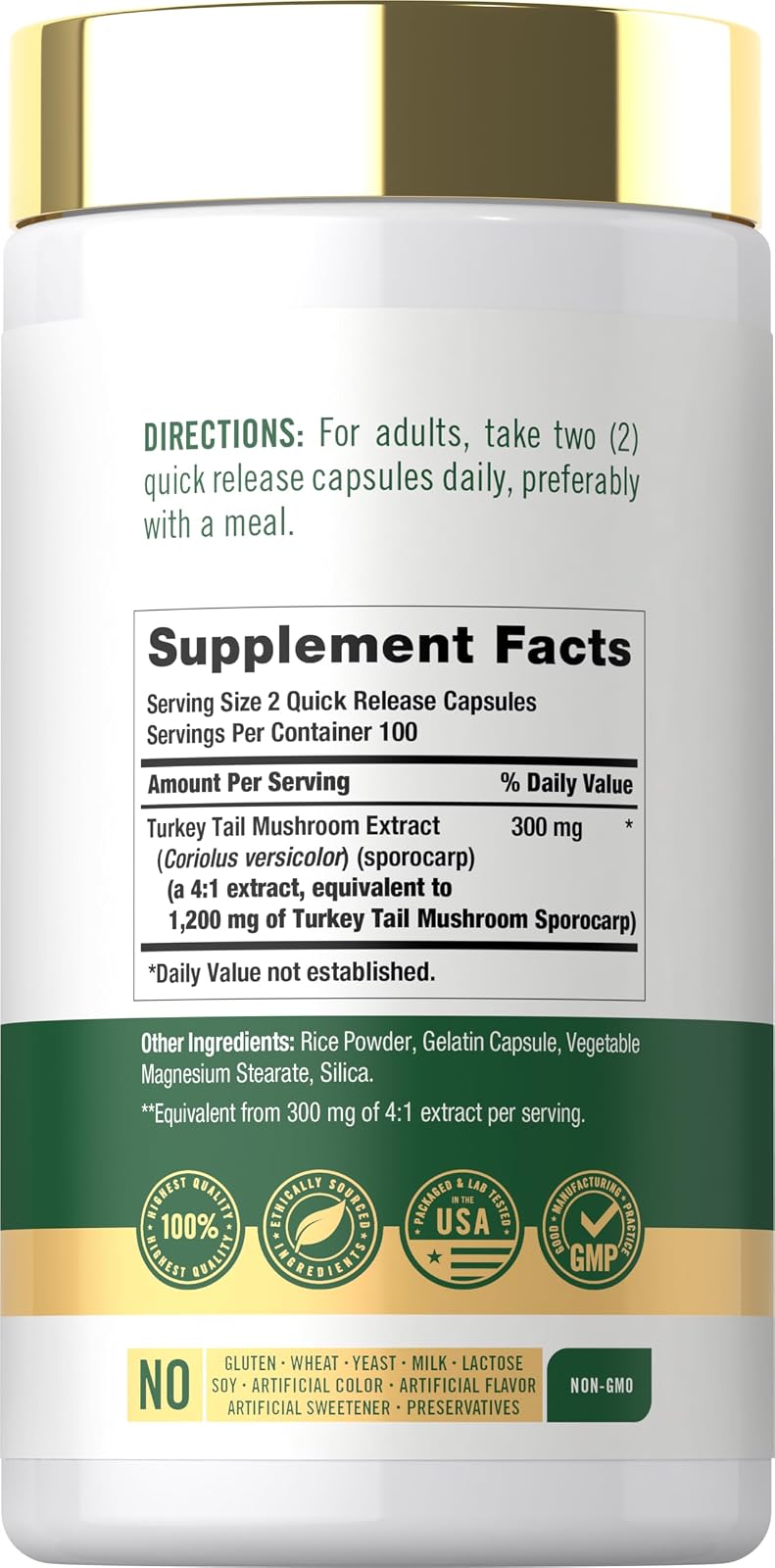 500 mg turkey tail supplement
