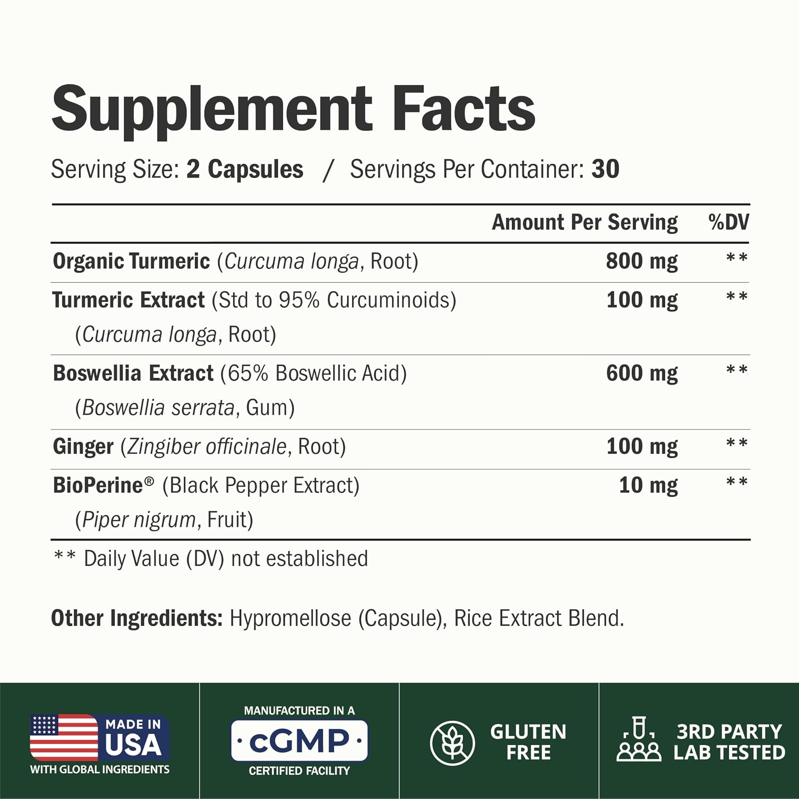 500 mg turmeric curcumin for wellness