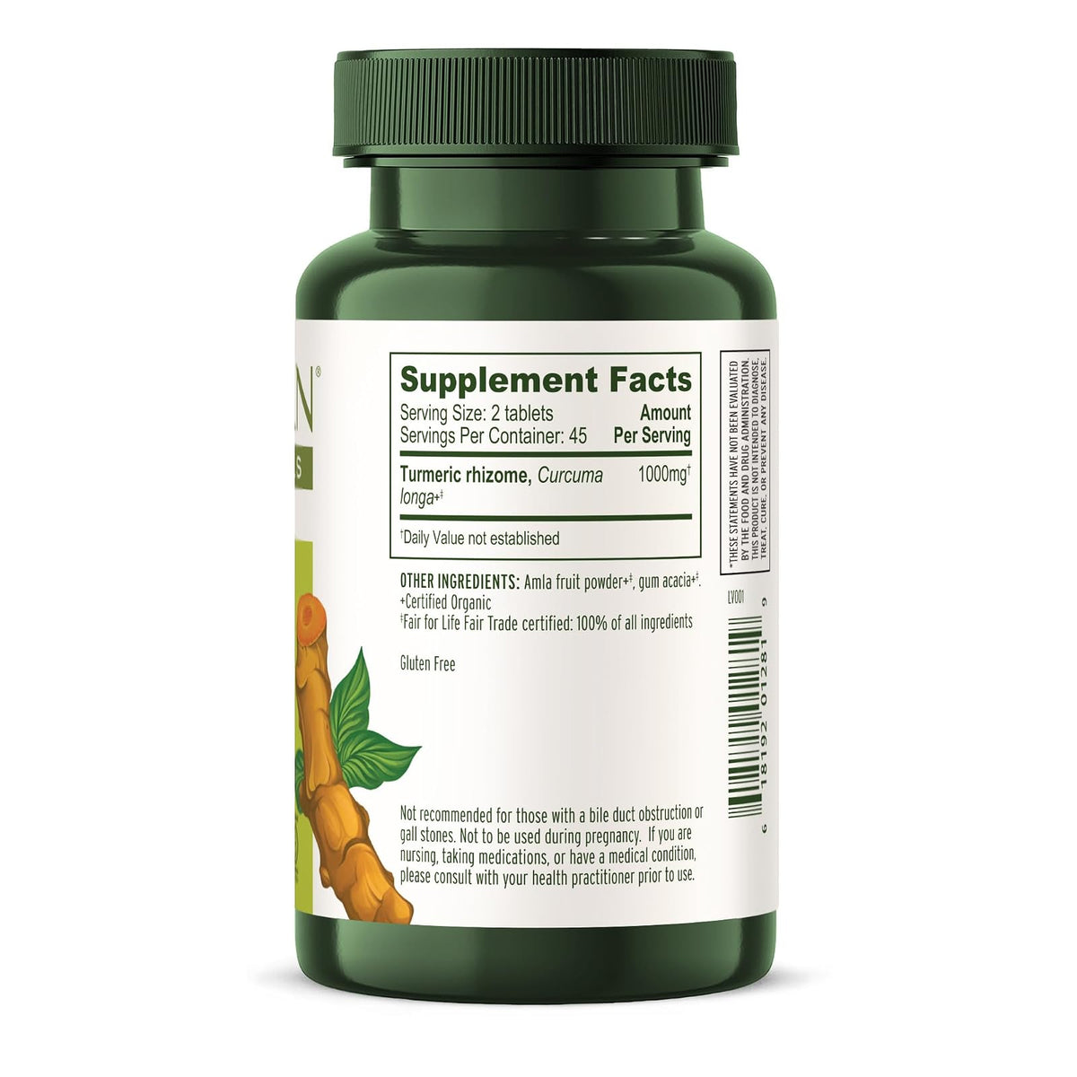 500 mg turmeric curcumin supplement