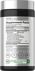 500 mg turmeric curcumin supplement