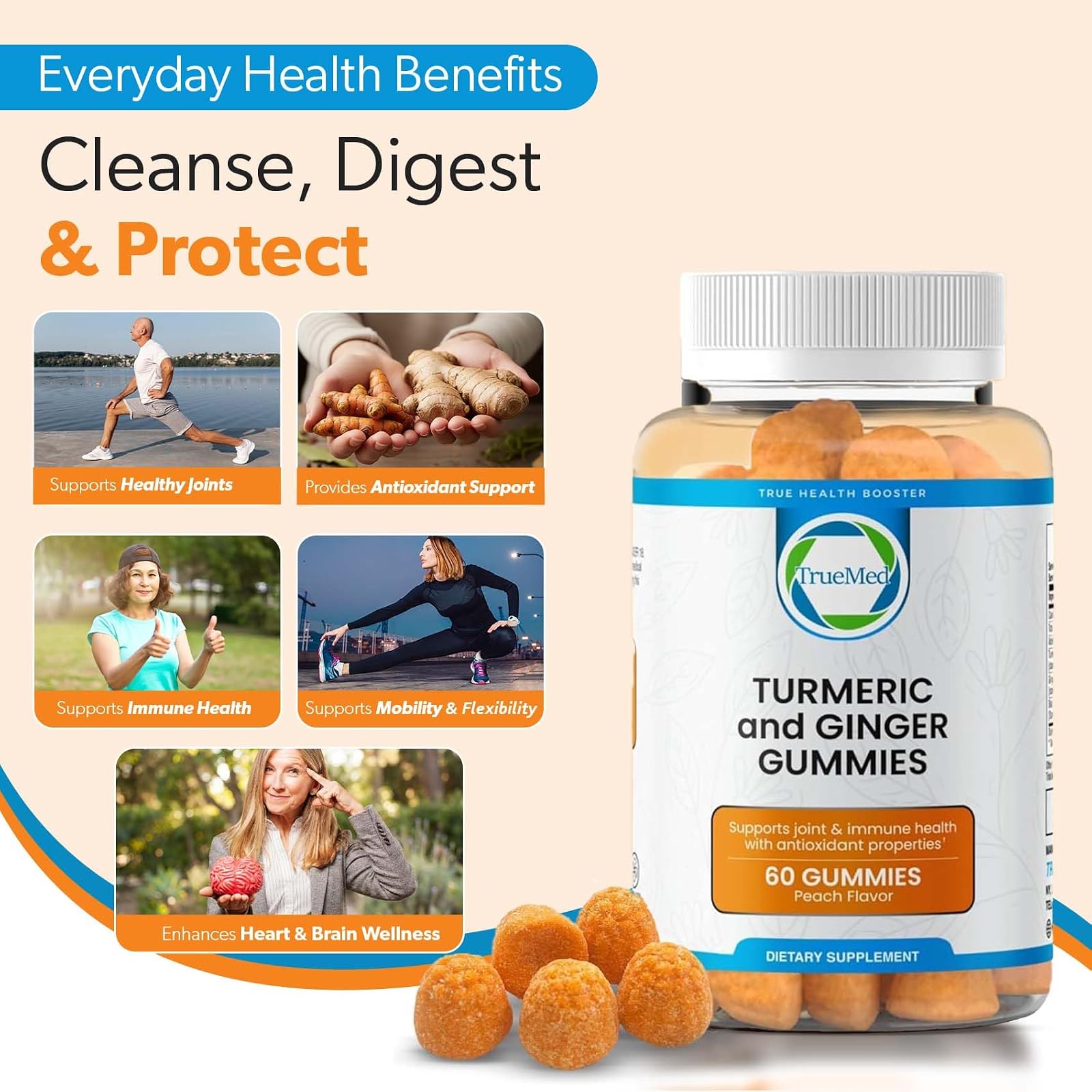 500 mg turmeric & ginger capsules