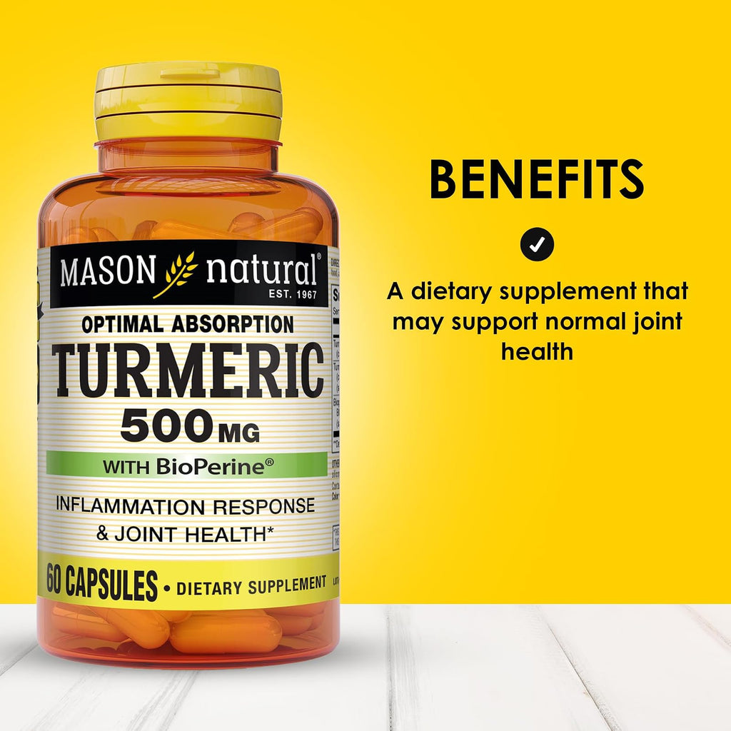 500 mg turmeric with BioPerine benefits