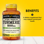 500 mg turmeric with BioPerine benefits