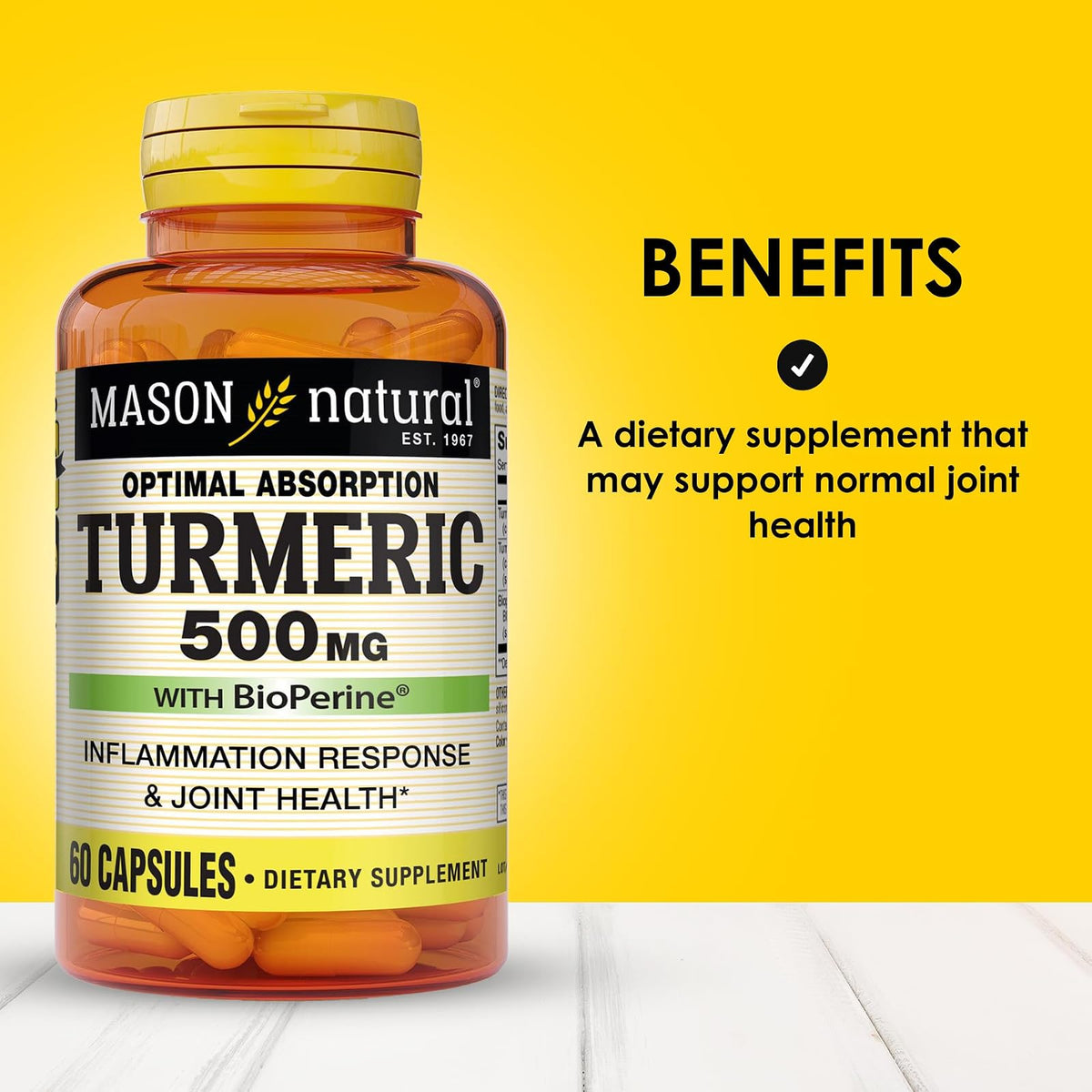500 mg turmeric with BioPerine benefits
