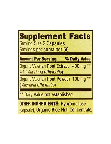 500 mg valerian root capsules