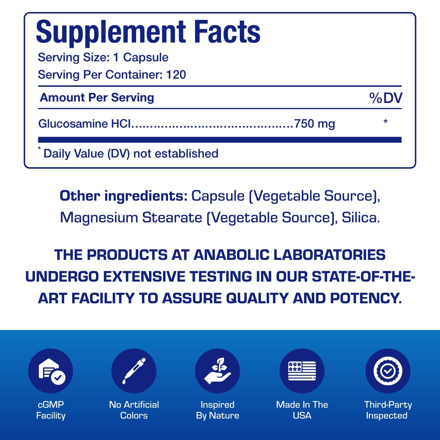 500 mg vegan glucosamine supplement