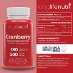 500 mg vegetarian cranberry supplement