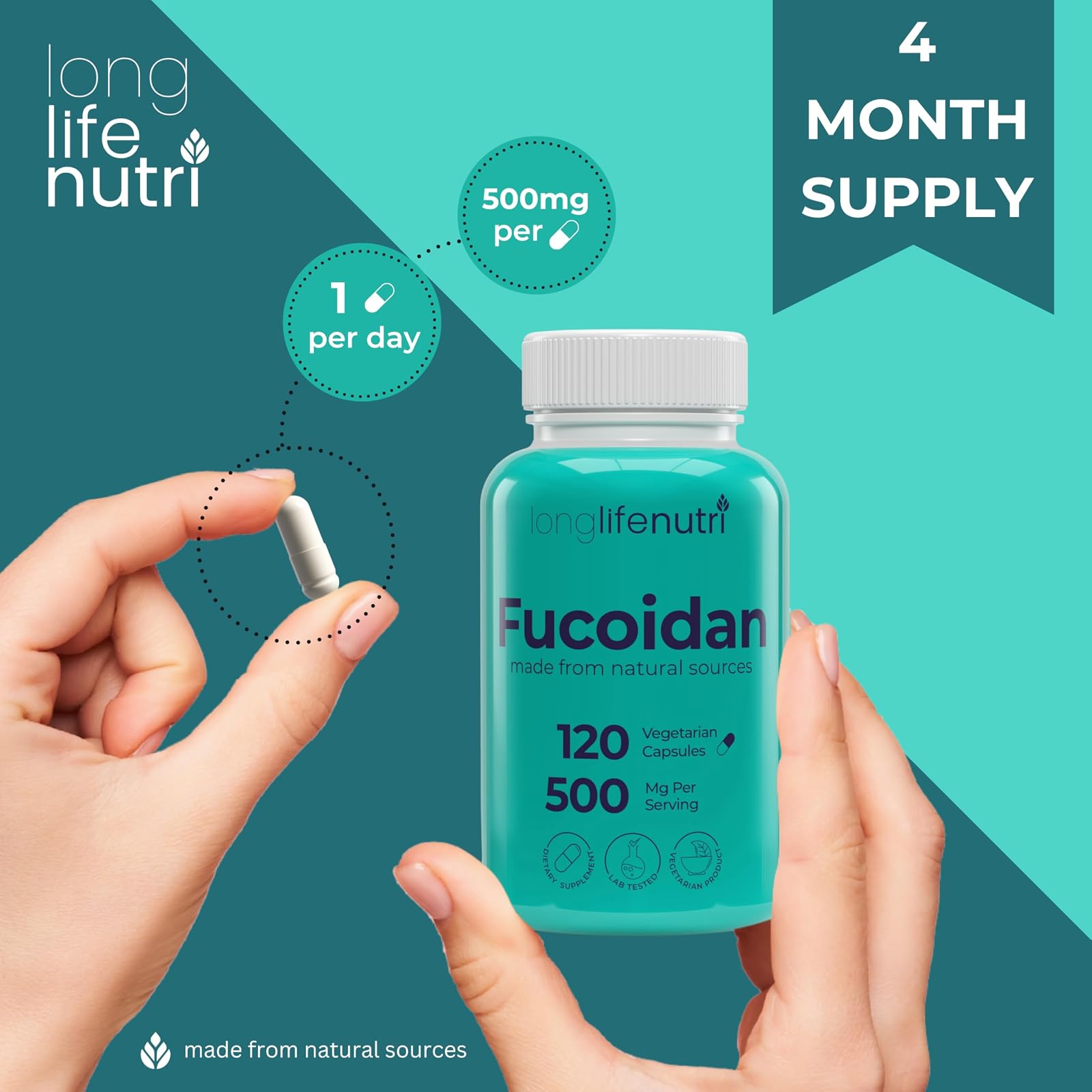 500 mg vegetarian sea moss capsules
