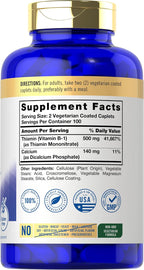 500 mg Vitamin B1 supplement benefits
