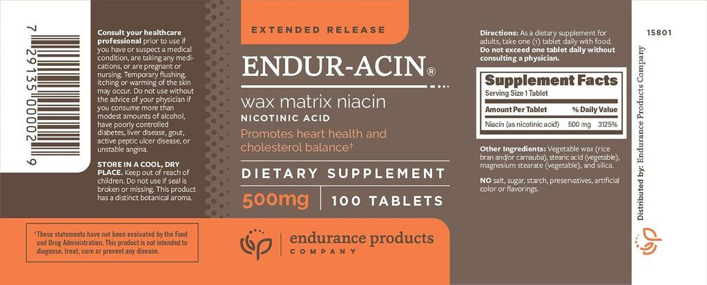 500 mg Vitamin B3 for energy support