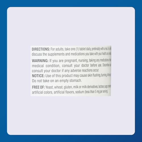 500 mg Vitamin B3 for metabolism