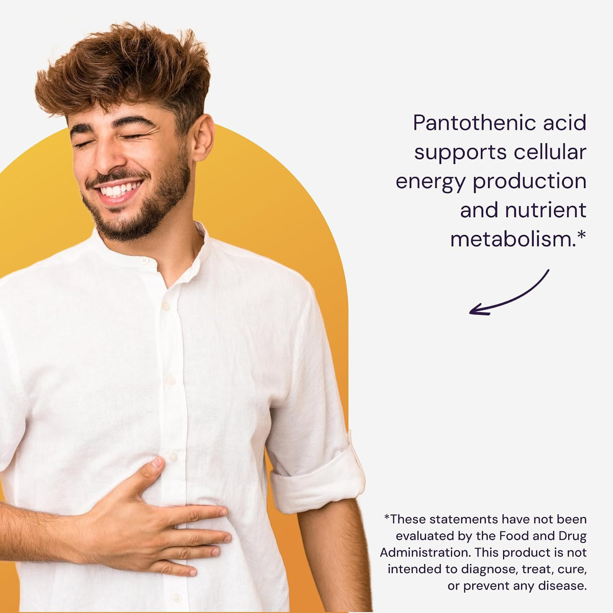 500 mg Vitamin B5 supplement