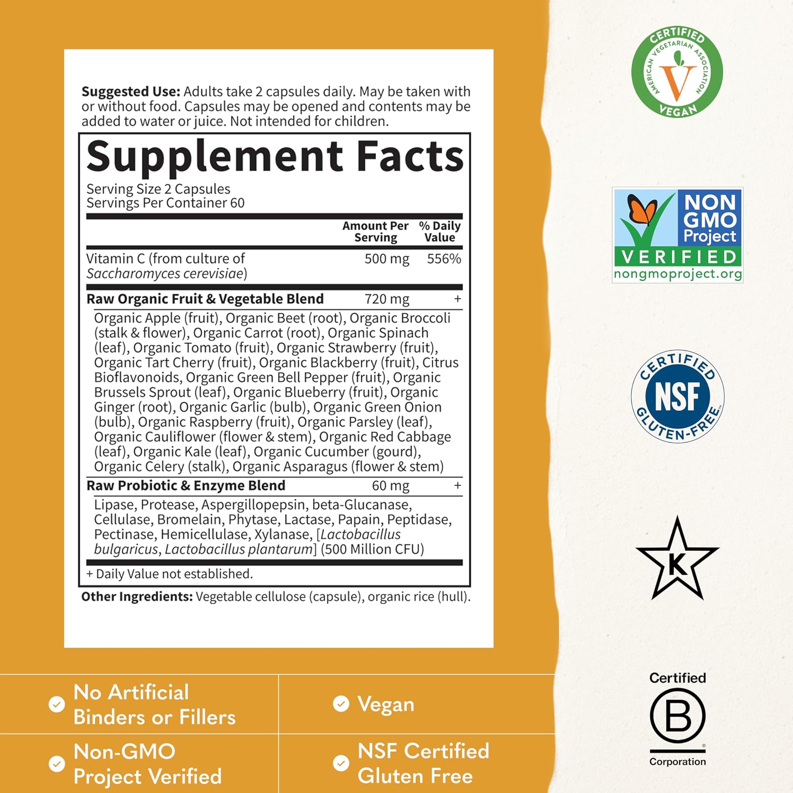 500 mg vitamin C daily supplement