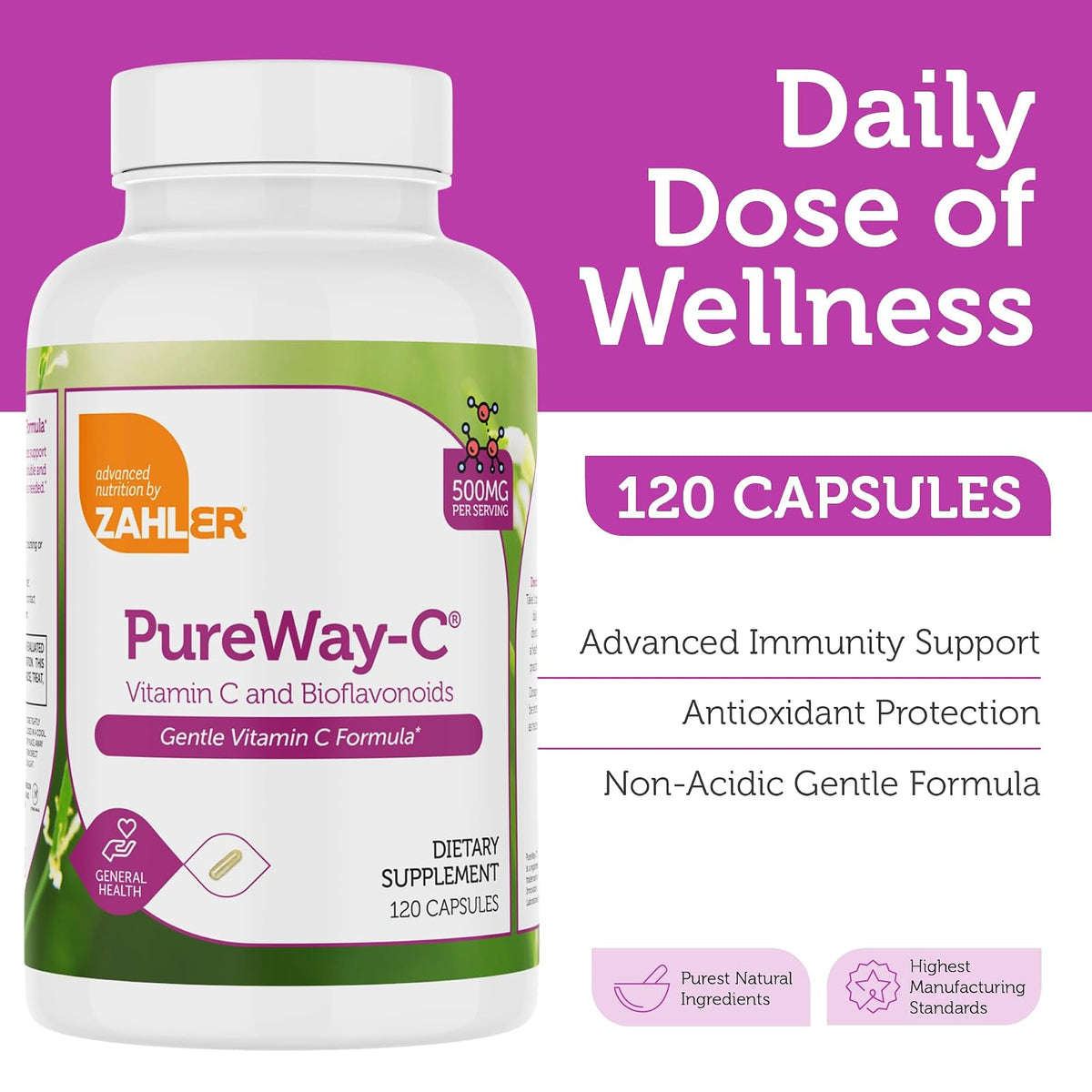 500 mg Vitamin C for daily health