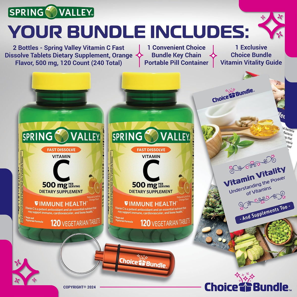 500 mg Vitamin C for immune support