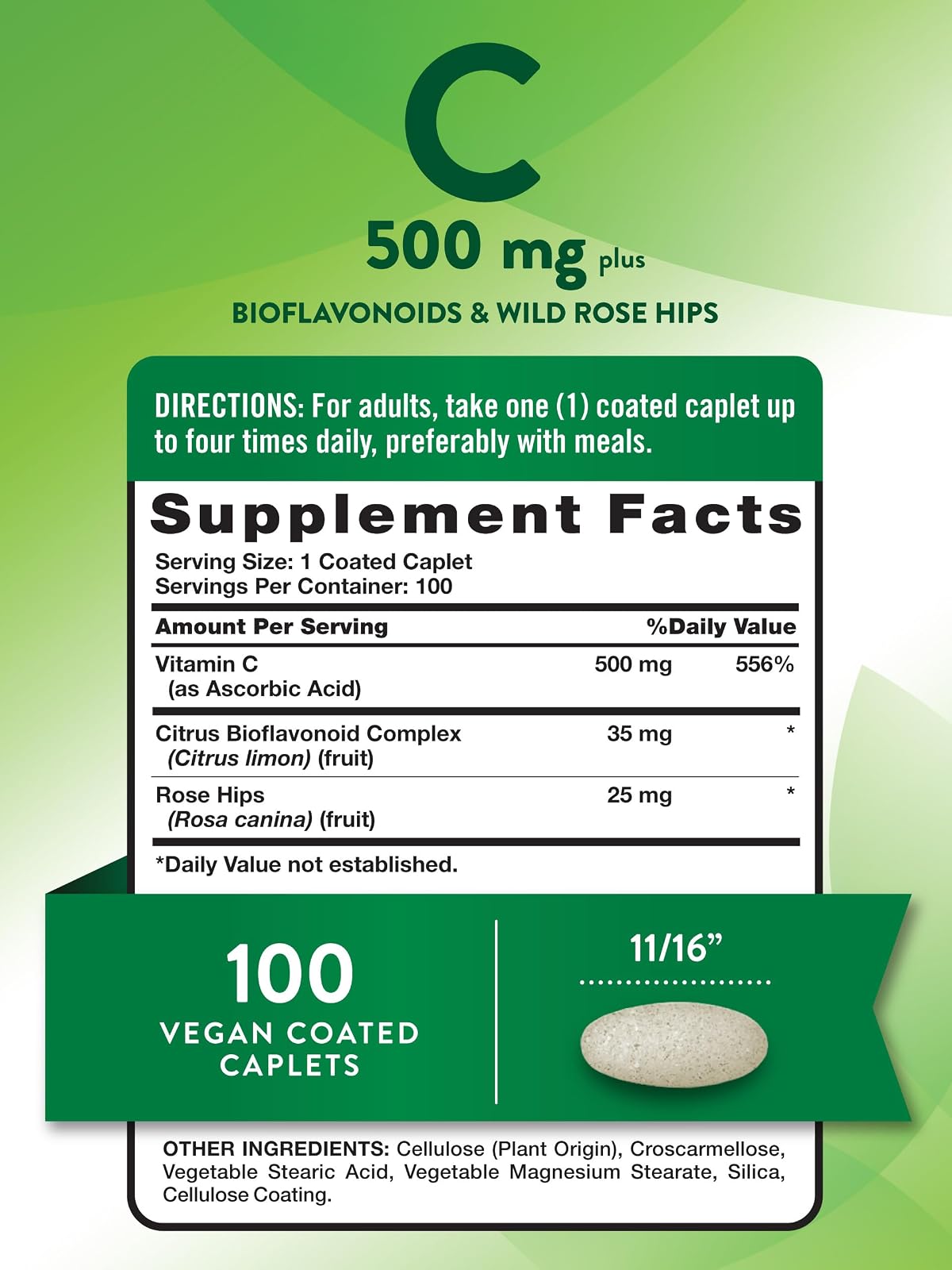 500 mg Vitamin C for immunity