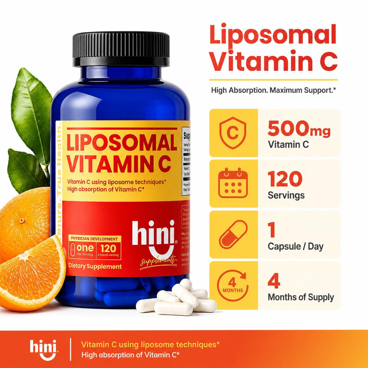 500 mg Vitamin C for immunity