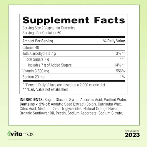 500 mg Vitamin C gummies for daily health