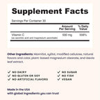 500 mg vitamin C supplement