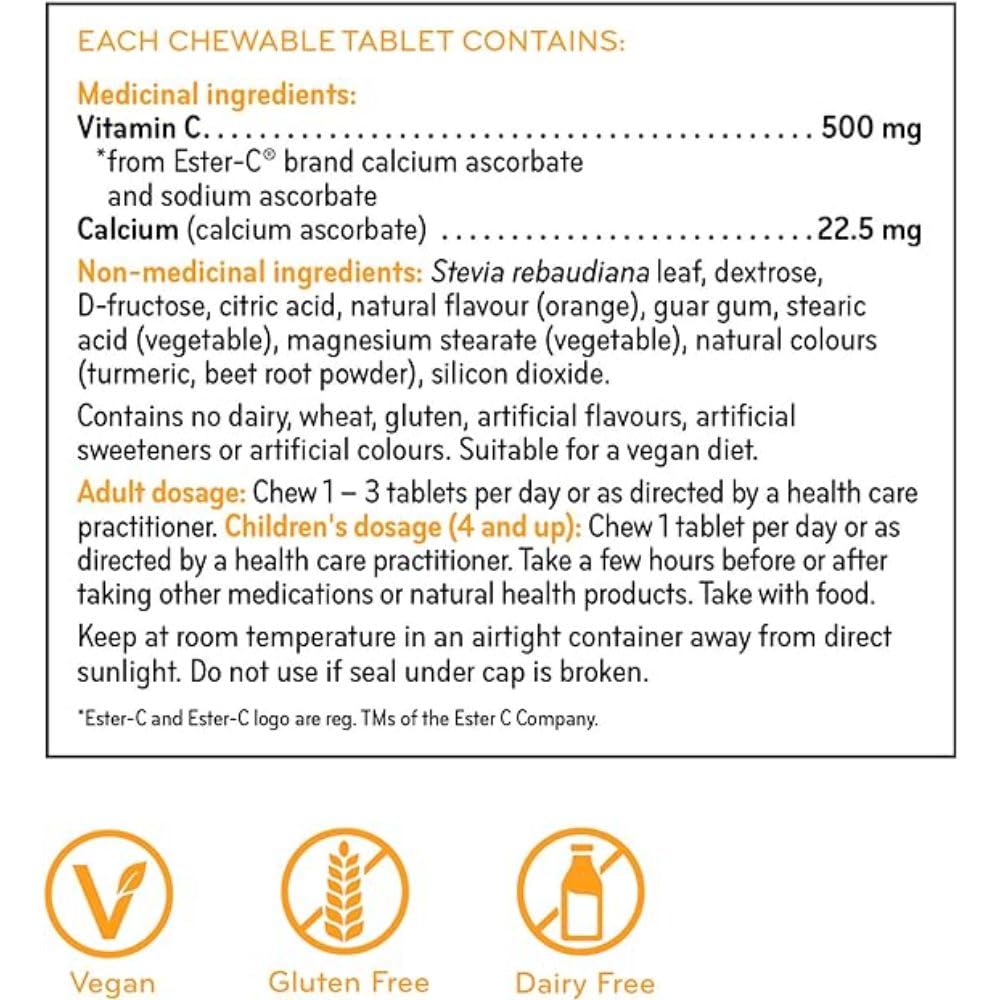500 mg Vitamin C supplement
