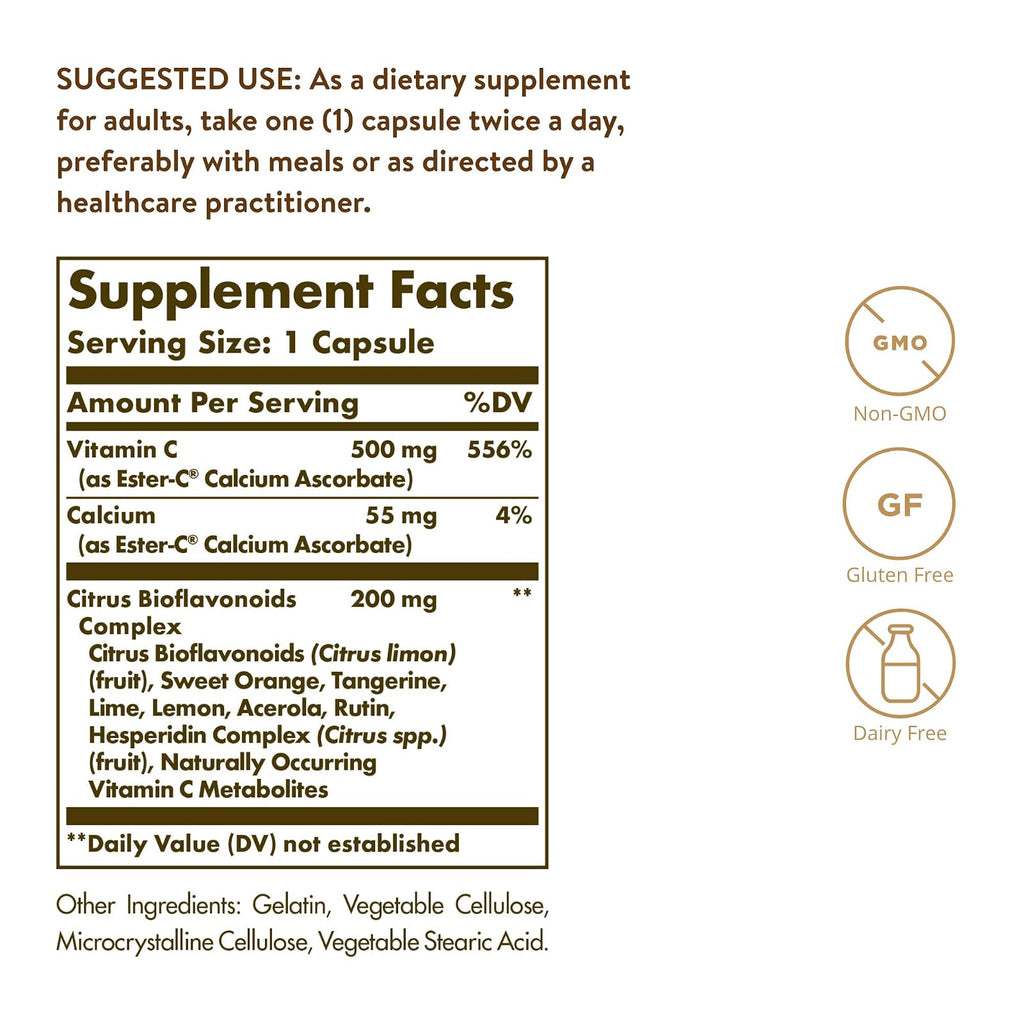 500 mg vitamin C with bioflavonoids