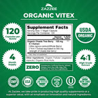 500 mg Vitex Chasteberry for hormonal balance