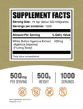 500 mg white button mushroom supplement