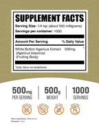 500 mg white button mushroom supplement