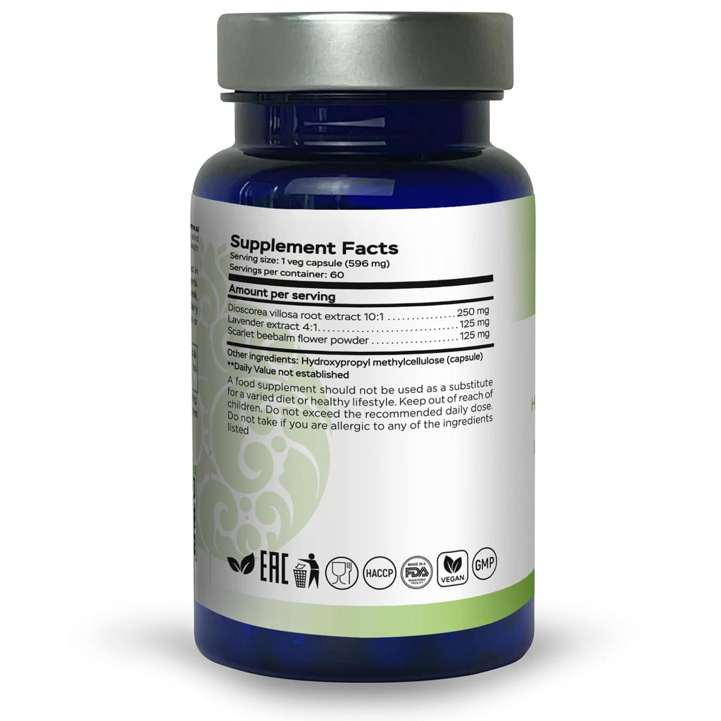 500 mg wild yam root supplement