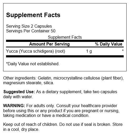 500 mg yucca extract for wellness