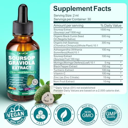 500 mL bottle of herbal soursop bitters