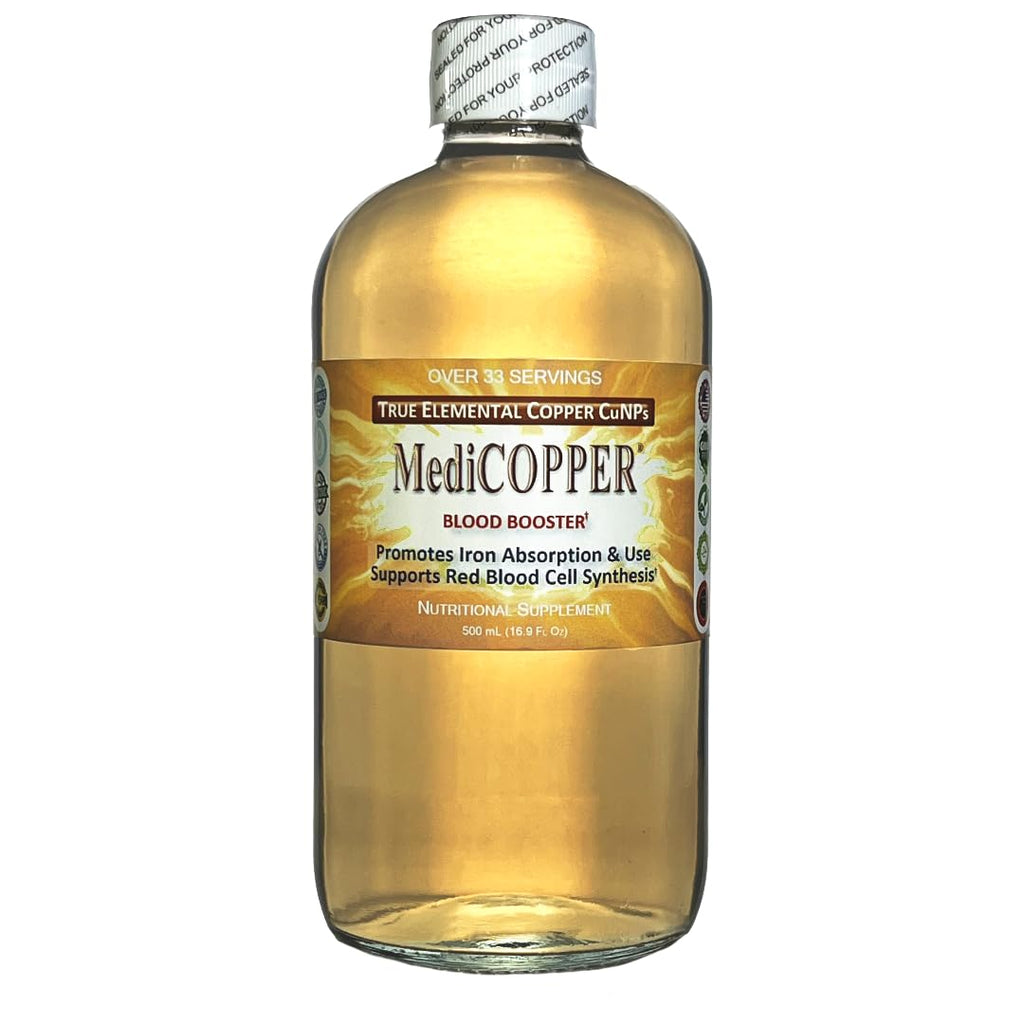 500 mL copper nutrient in glass bottle
