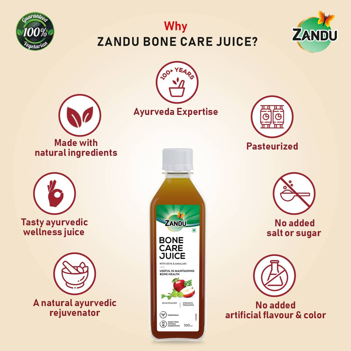 500 ml Zandu herbal juice