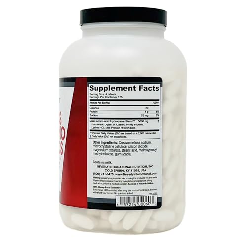500 tablets of Beverly BCAAs for strength