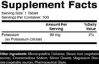 500 tablets of Oxify Potassium supplement