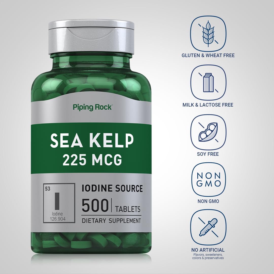 500 tablets of sea kelp iodine