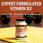 5000 IU Vitamin D for strong bones