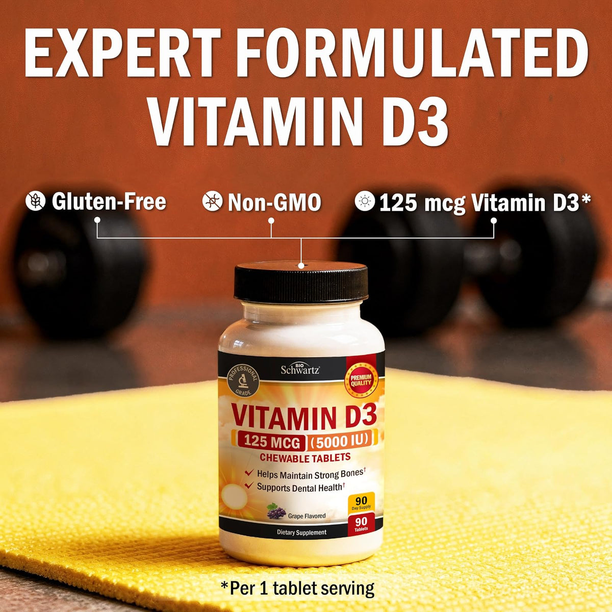 5000 IU Vitamin D for strong bones