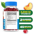5000 IU vitamin D gummies for health