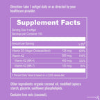 5000 IU vitamin D with K2 benefits