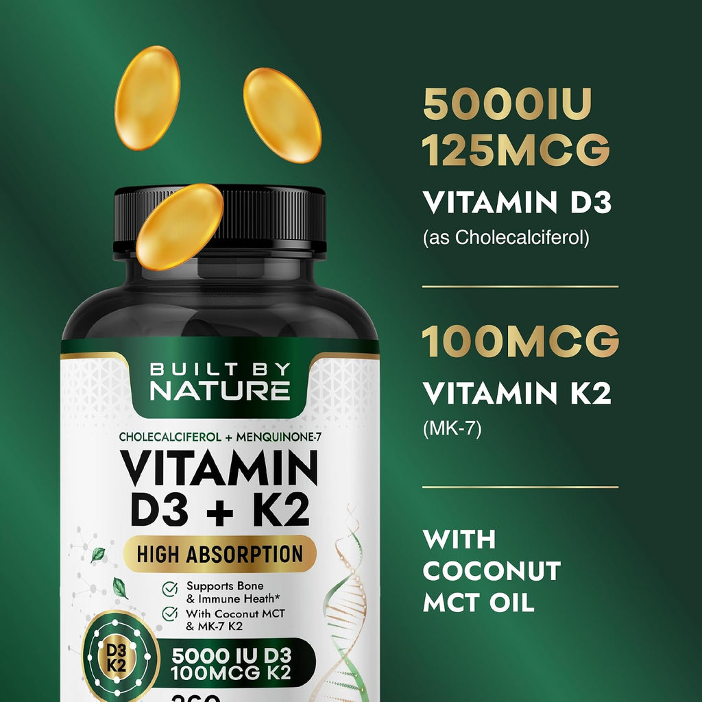 5000 IU vitamin D3 for energy