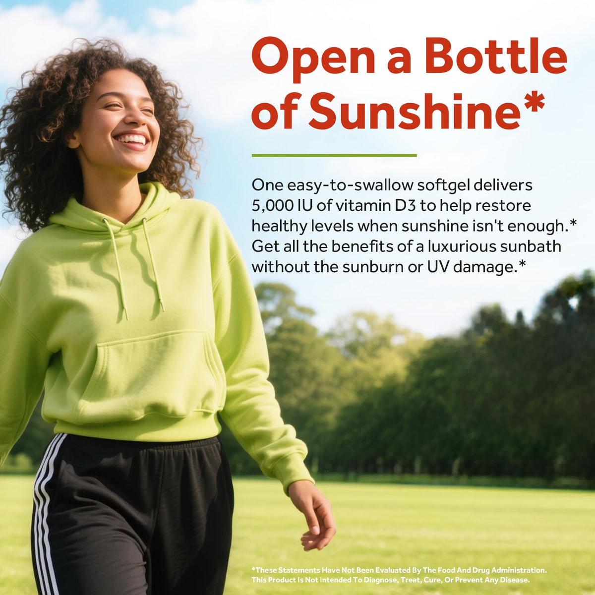 5000 IU Vitamin D3 for energy