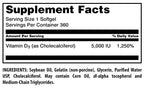 5000 IU vitamin D3 for immunity