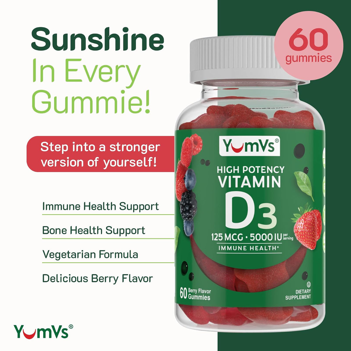 5000 IU vitamin D3 for immunity